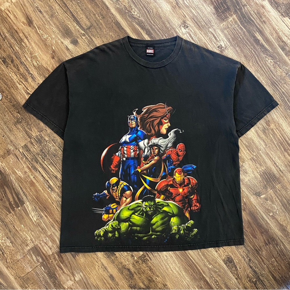 Y2k 2000s Marvel Colorful Characters Superheroes Shirt - Gem
